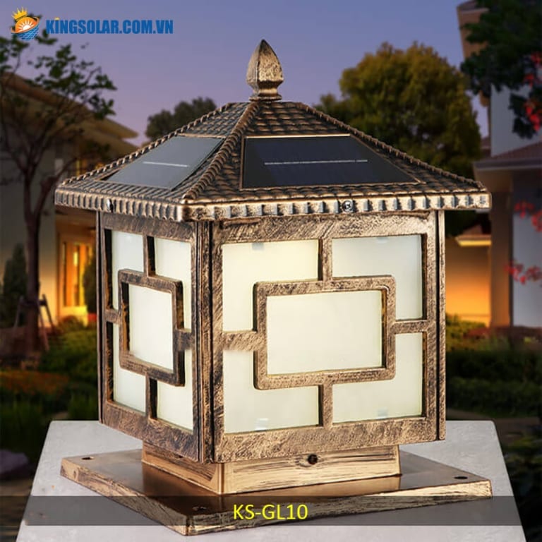 Top 5 đèn trụ cổng biệt thự sang trọng nhất hiện nay | Kingsolar Việt Nam